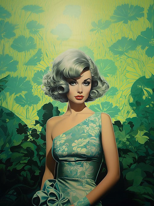 Retro Wallflower Gigi - Art Print – The Picture Box