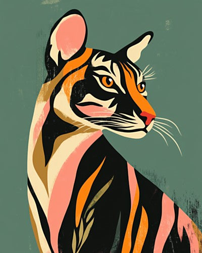 Sage Tiger - Art Print – The Picture Box