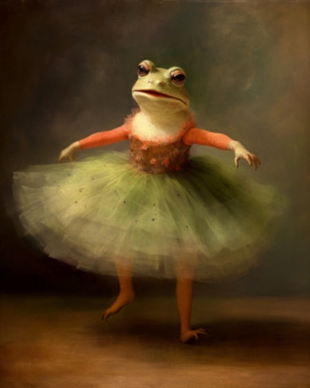 Frog in Tutu - Art Print – The Picture Box