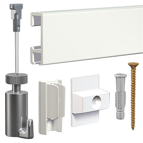 Click Rail Starter Pack - White Polished – The Picture Box